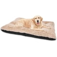 JOEJOY Large Dog Bed Crate Pad, Deluxe Plush Washable Dog Beds Fulffy ...