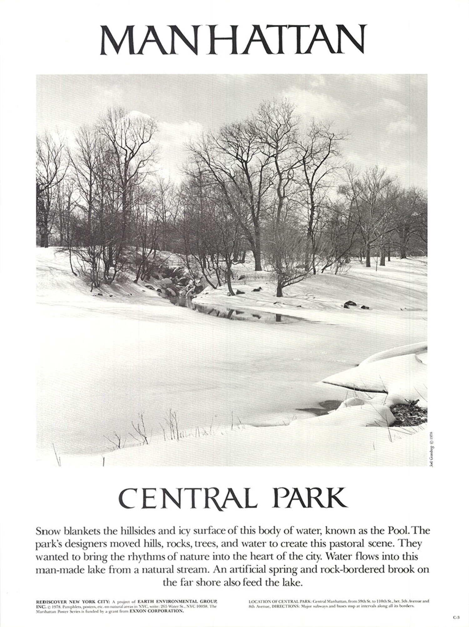 JOEL GREENBERG Central Park, 1978 - Walmart.com