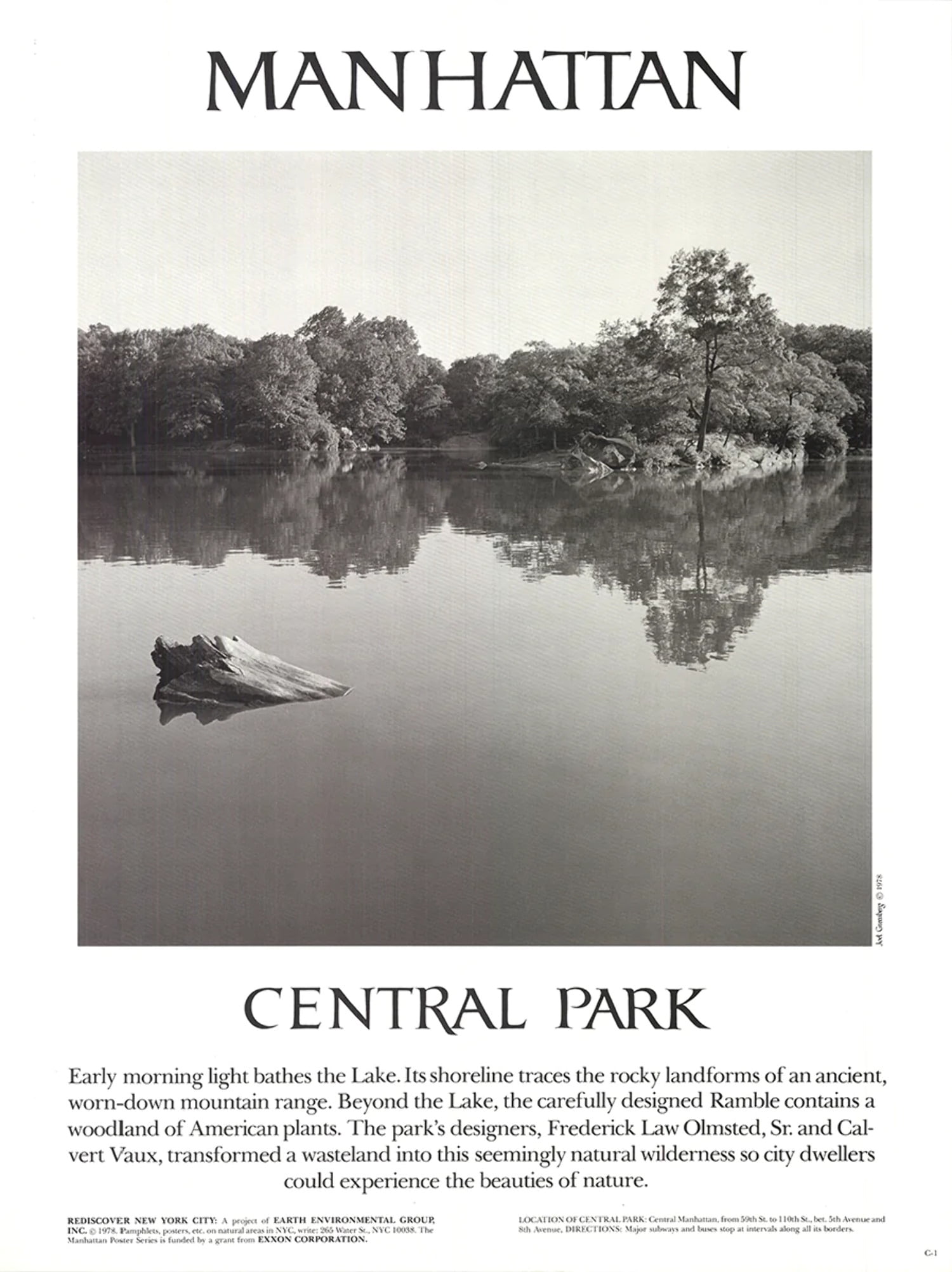 JOEL GREENBERG Central Park, 1978 - Walmart.com