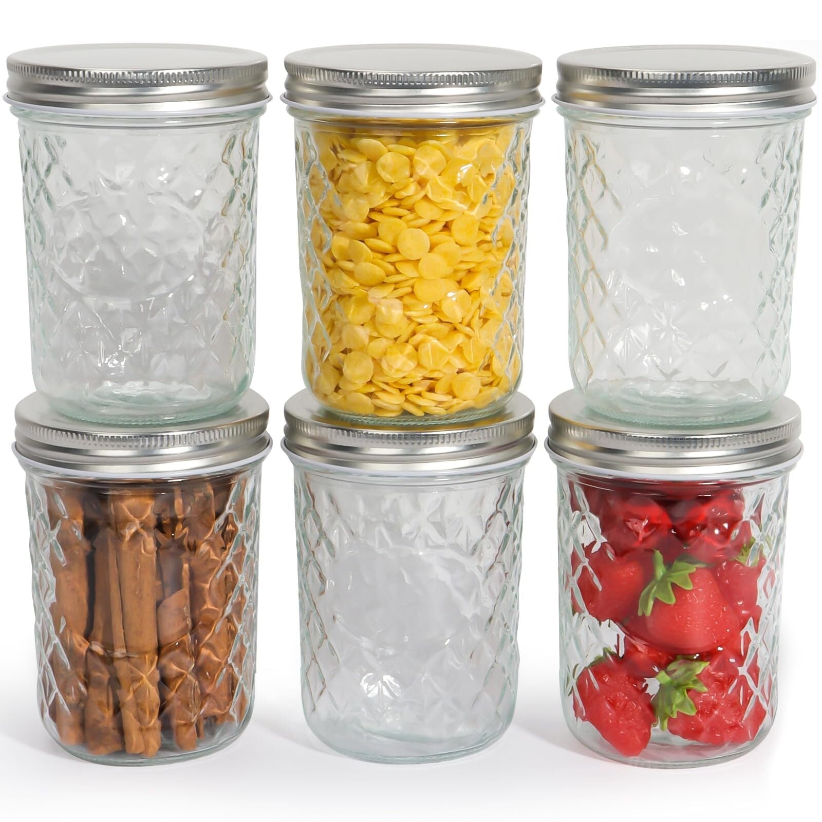 JOELY 4 oz Mason Jar with Airtight Lids,20 Pack Wide Mouth Small Glass ...