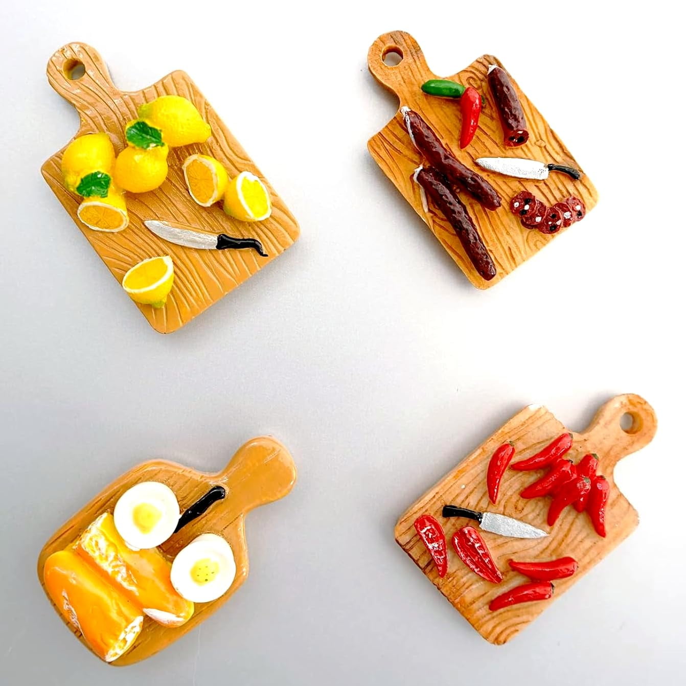 JOELY 4PCS Food Refrigerator Magnets for Kitchen Home Decor, Funny ...