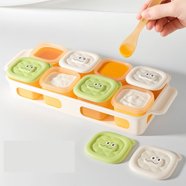 PandaEar Reusable Easy Fill Silicone Baby Food Pouches, 7 Pack, BPA ...