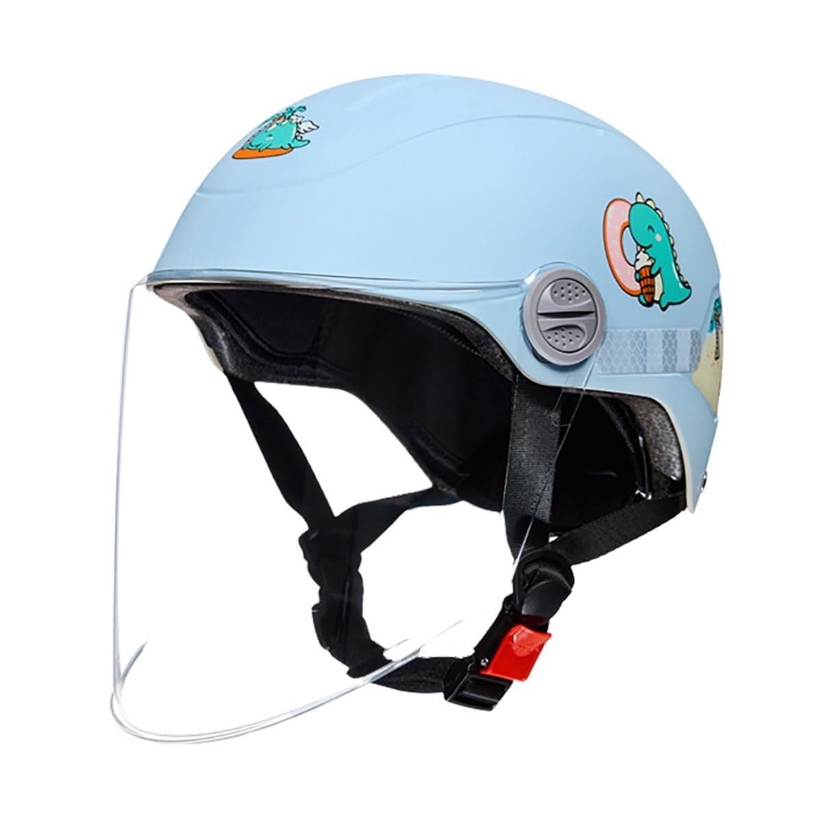 JOELY Children Four Seasons Cute Motorcycle Half Helmet with Sun Visor ...