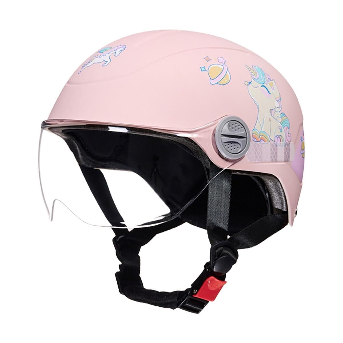 JOELY Children Four Seasons Cute Motorcycle Half Helmet with Sun Visor ...