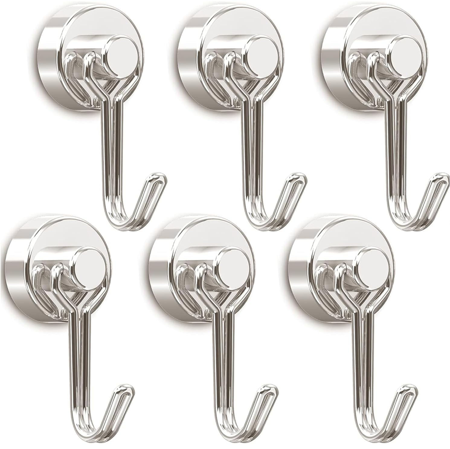 JOELY Magnetic Hooks, Neodymium Magnets Hook Heavy Duty 30LBS with Rust ...