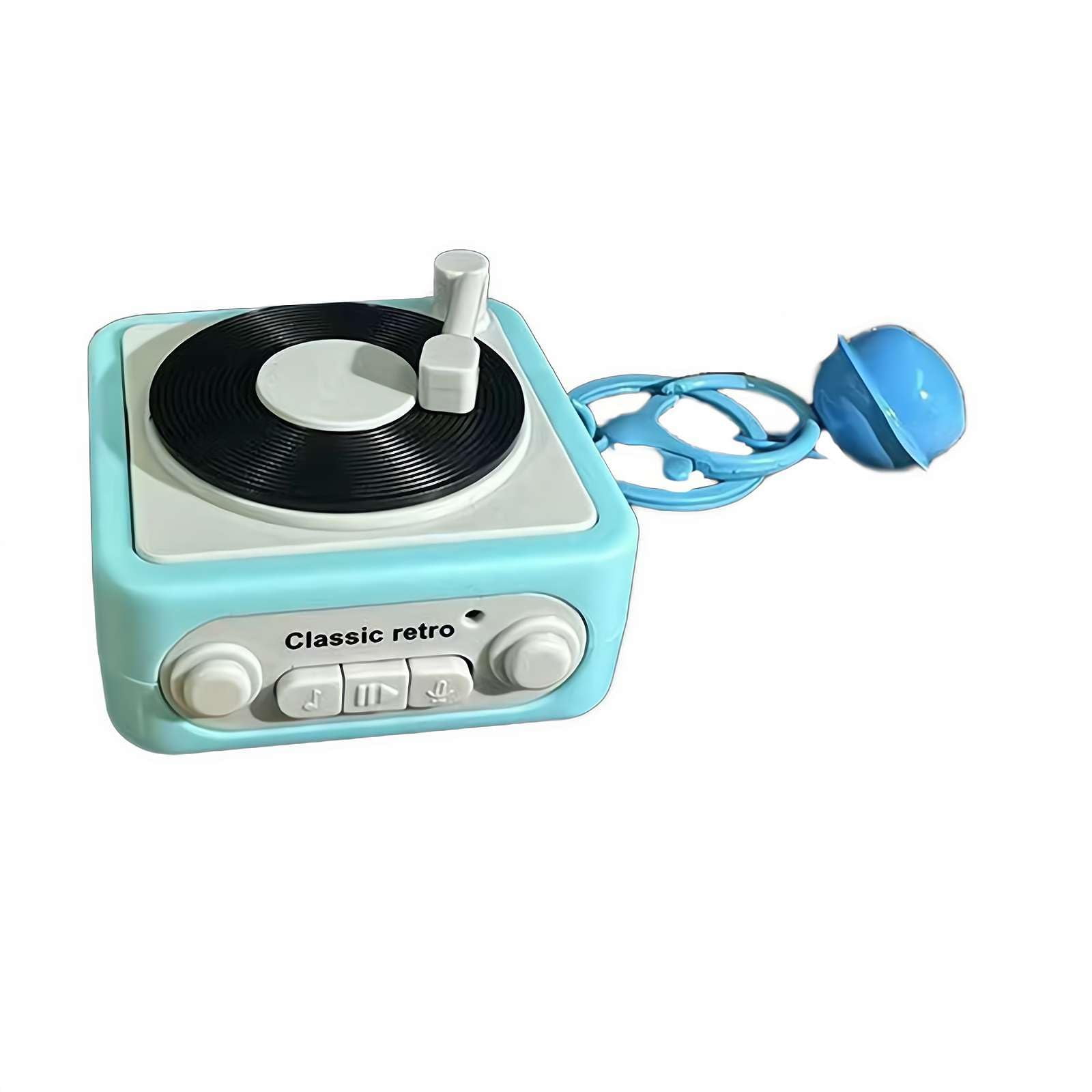 JOELY Record Player Recording Audible Keychain Phonograph Mini Cute ...
