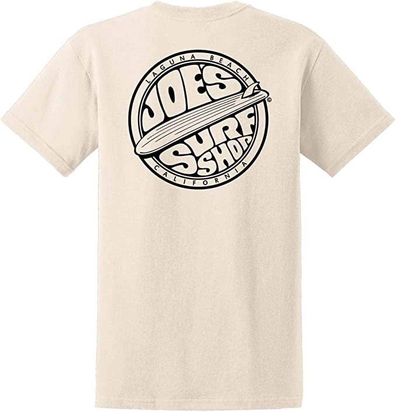 JOES SURF SHOP Men's Fins Up Logo Heavyweight Pocket T-Shirt-Tall-XLT ...