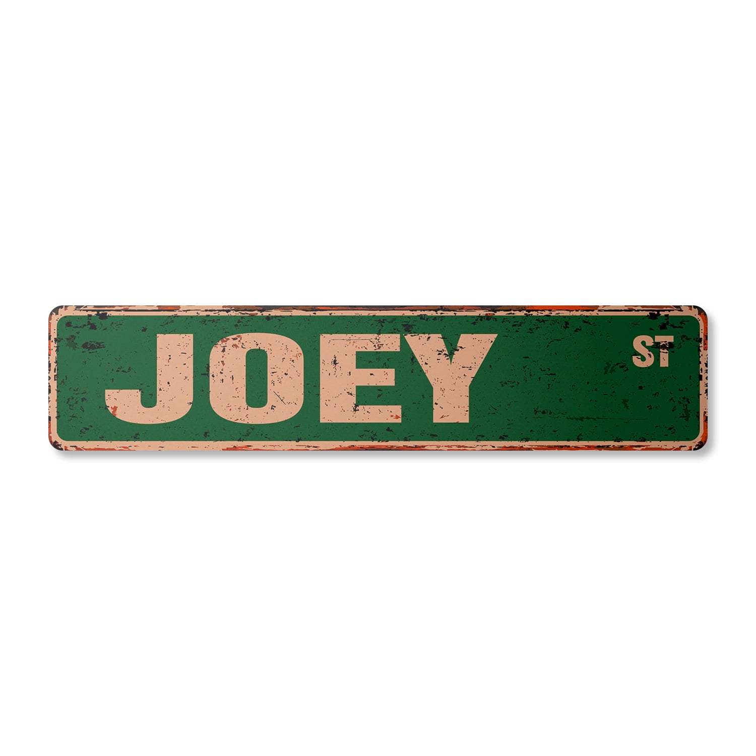 JOEY Vintage Plastic Street Sign Childrens Name Room Sign | Indoor ...