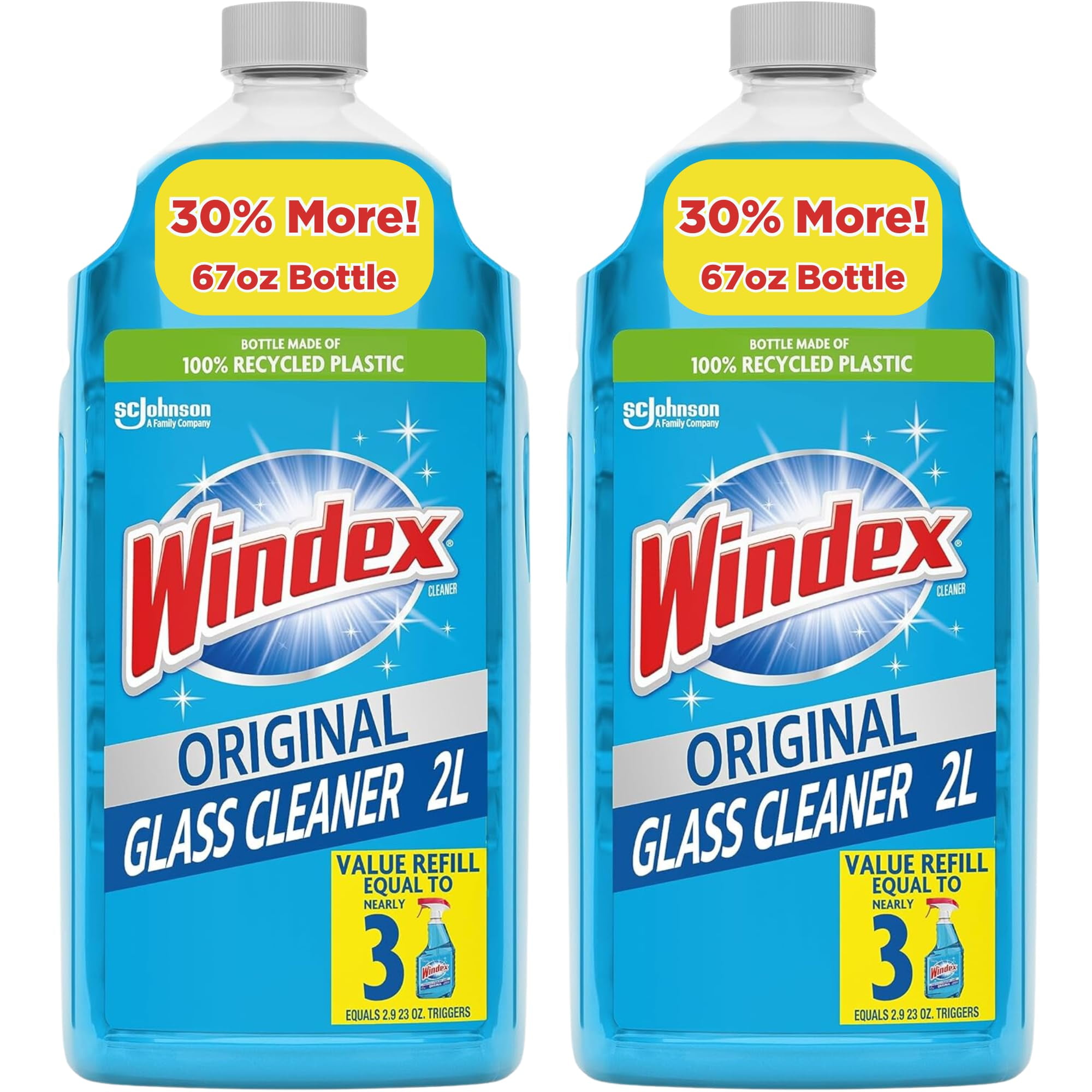 JOEY'Z Windex Glass Cleaner Refill Gallon/Windex Refill Gallon Original ...