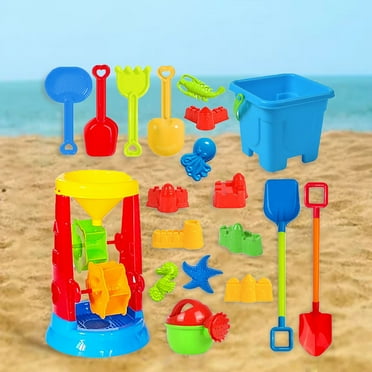 Kids Portable Sandbox Beach Toys 25pcs Water Activity Table Set w ...