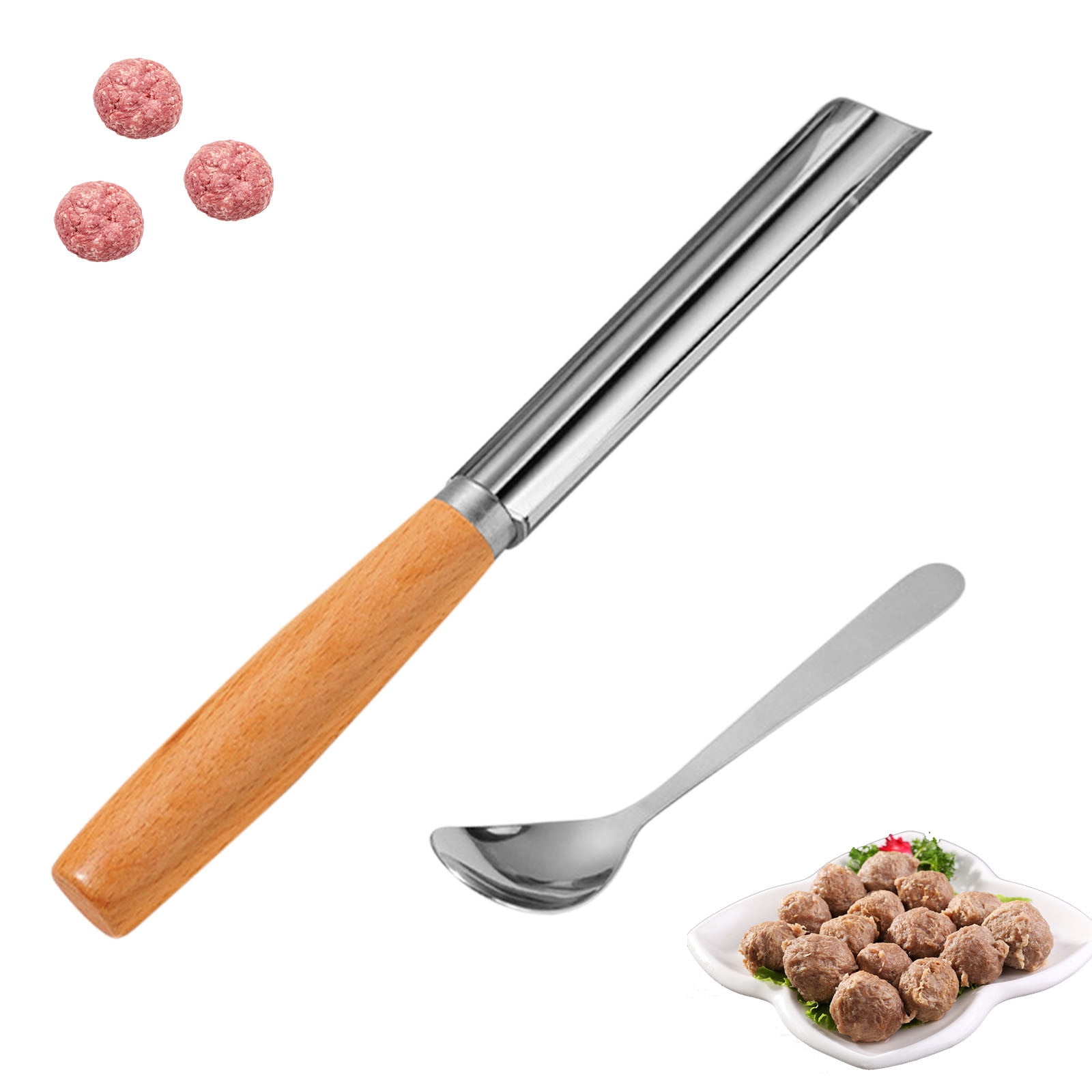 JOGZMZ 304 Stainless Steel Meatball Maker Makes Fish Balls and Shrimp ...