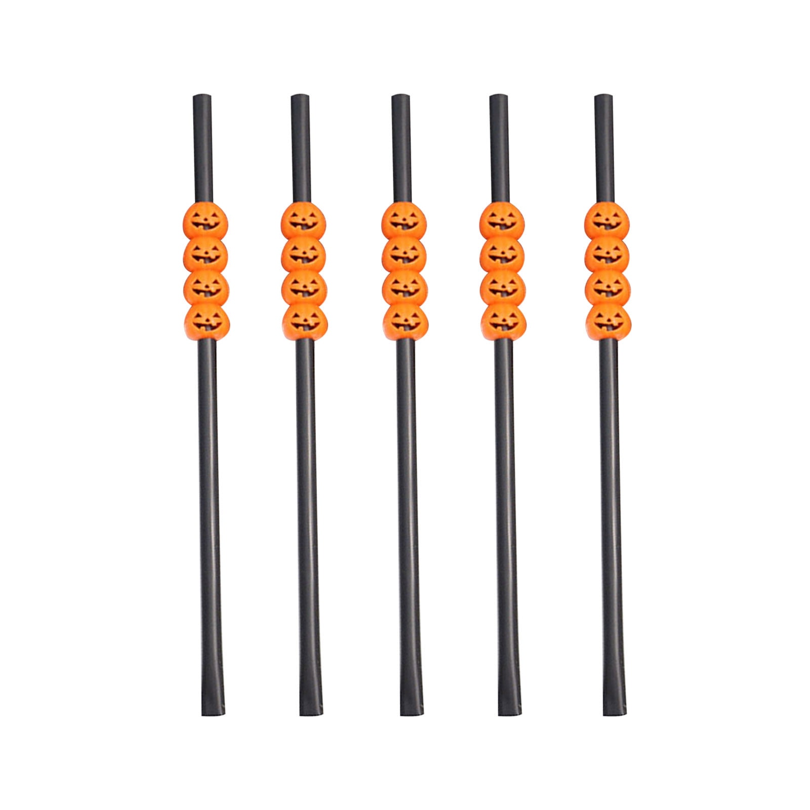 JOGZMZ 5Pcs Halloween Straw for Bar with Cranium Design Straw Supplies ...