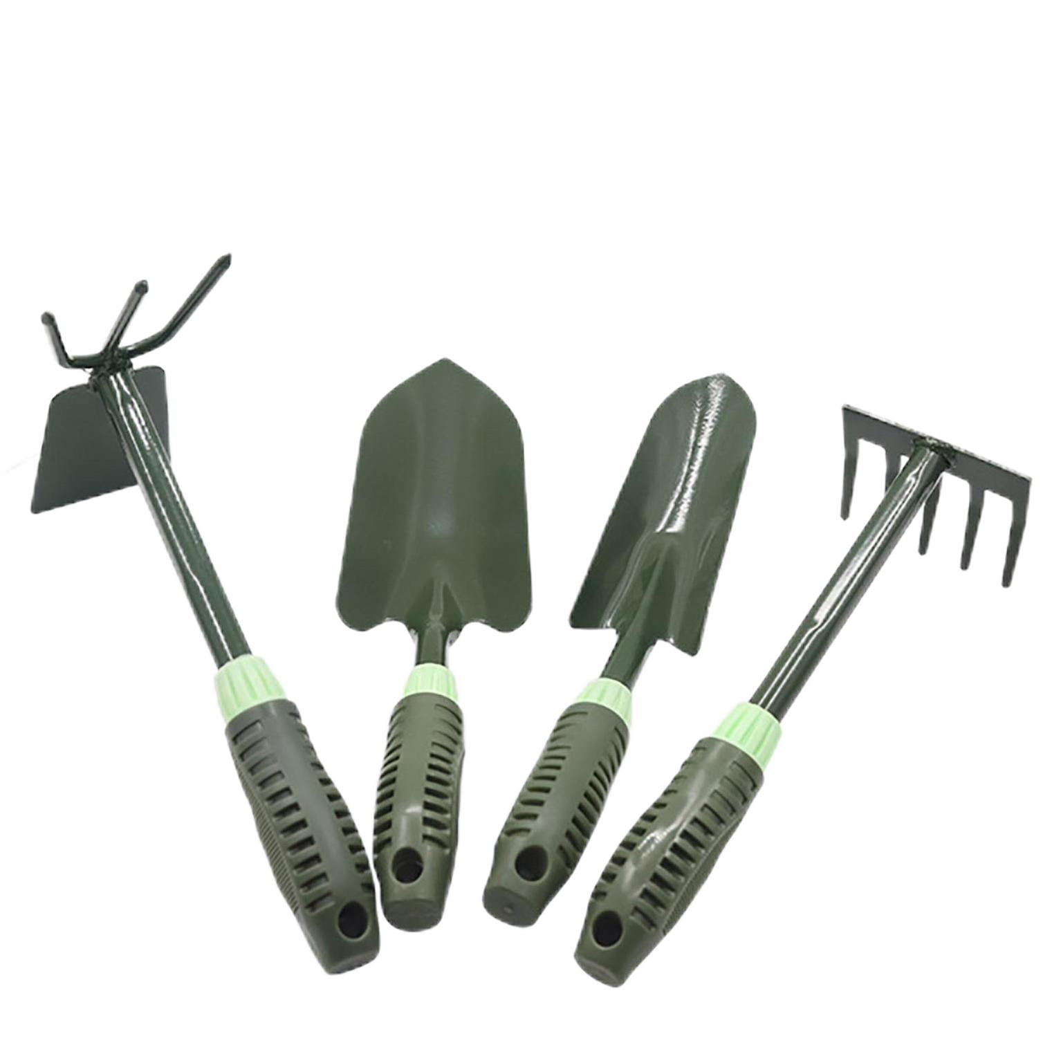 JOGZMZ Garden Tools Set, Green Rubber Horticultural Shovel for Planting ...