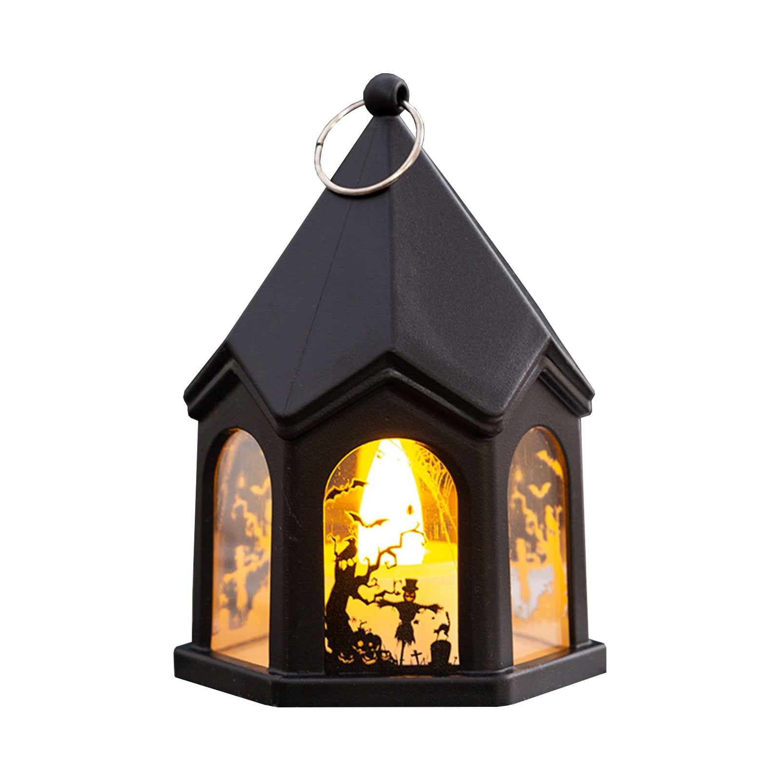 JOGZMZ Halloween Candle Light, LED Retro Pumpkin Witch Human Skeleton ...