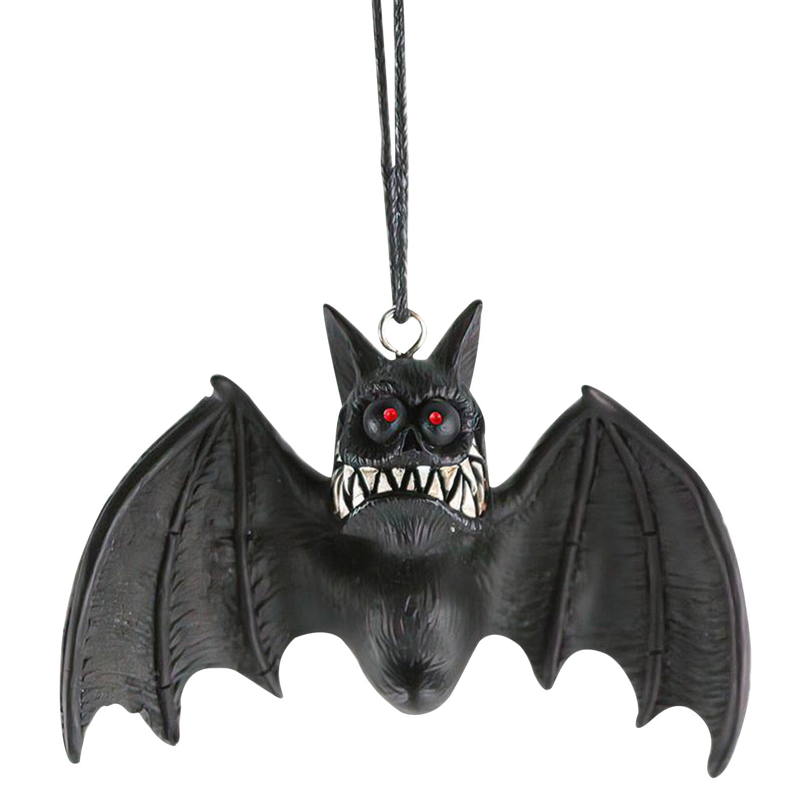 JOGZMZ Halloween Hanging Bat Decor - Realistic Resin Upside Down Bats ...