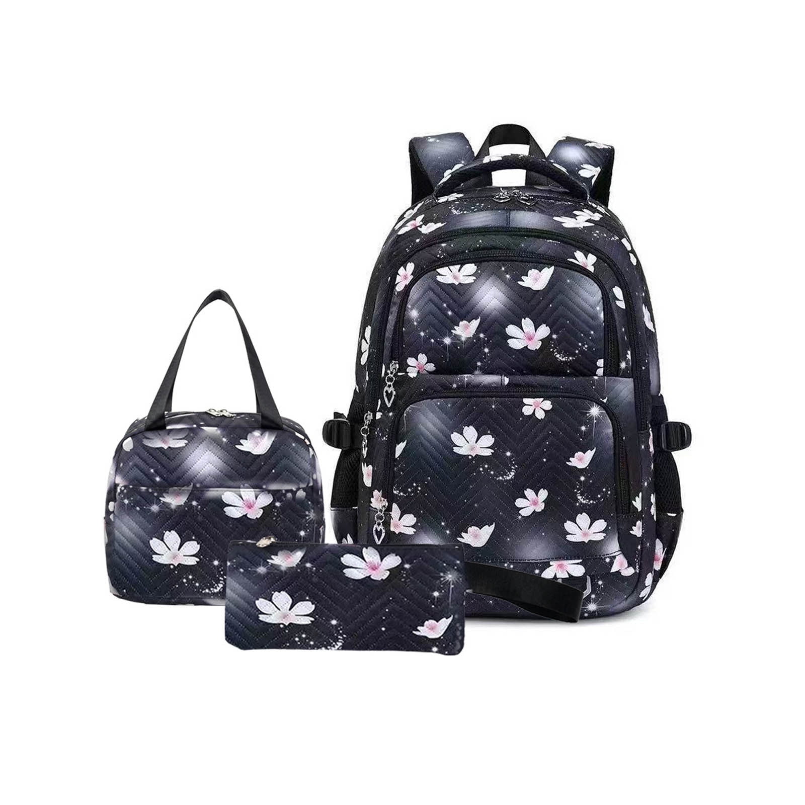 JOGZMZ Multi-Purpose Travel Backpack Set with Lunch Bag and Pencil Bag ...