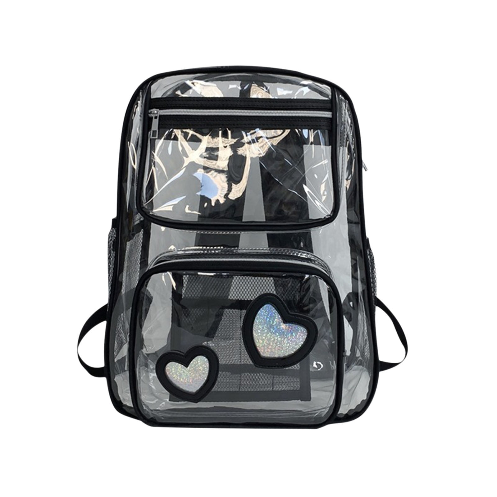 JOGZMZ PVC Clear Transparent Backpack, Stadium Security Approved ...