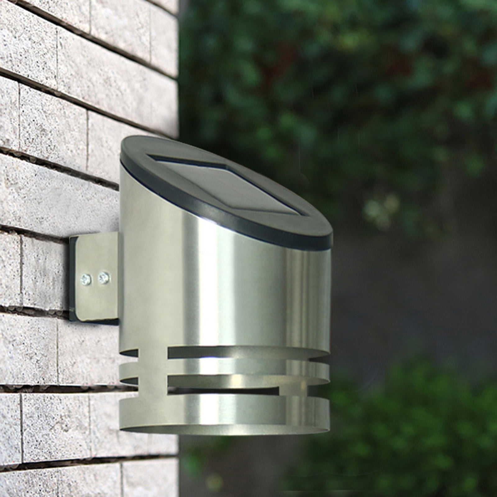 JOGZMZ Stainless Steel Solar LED Wall Light High Bright Wall-mounted ...