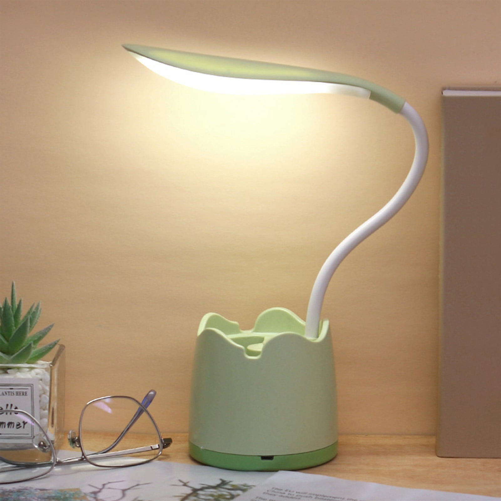 JOGZMZ Three-speed Eye Protection Desk Lamp Learning USB Dormitory ...