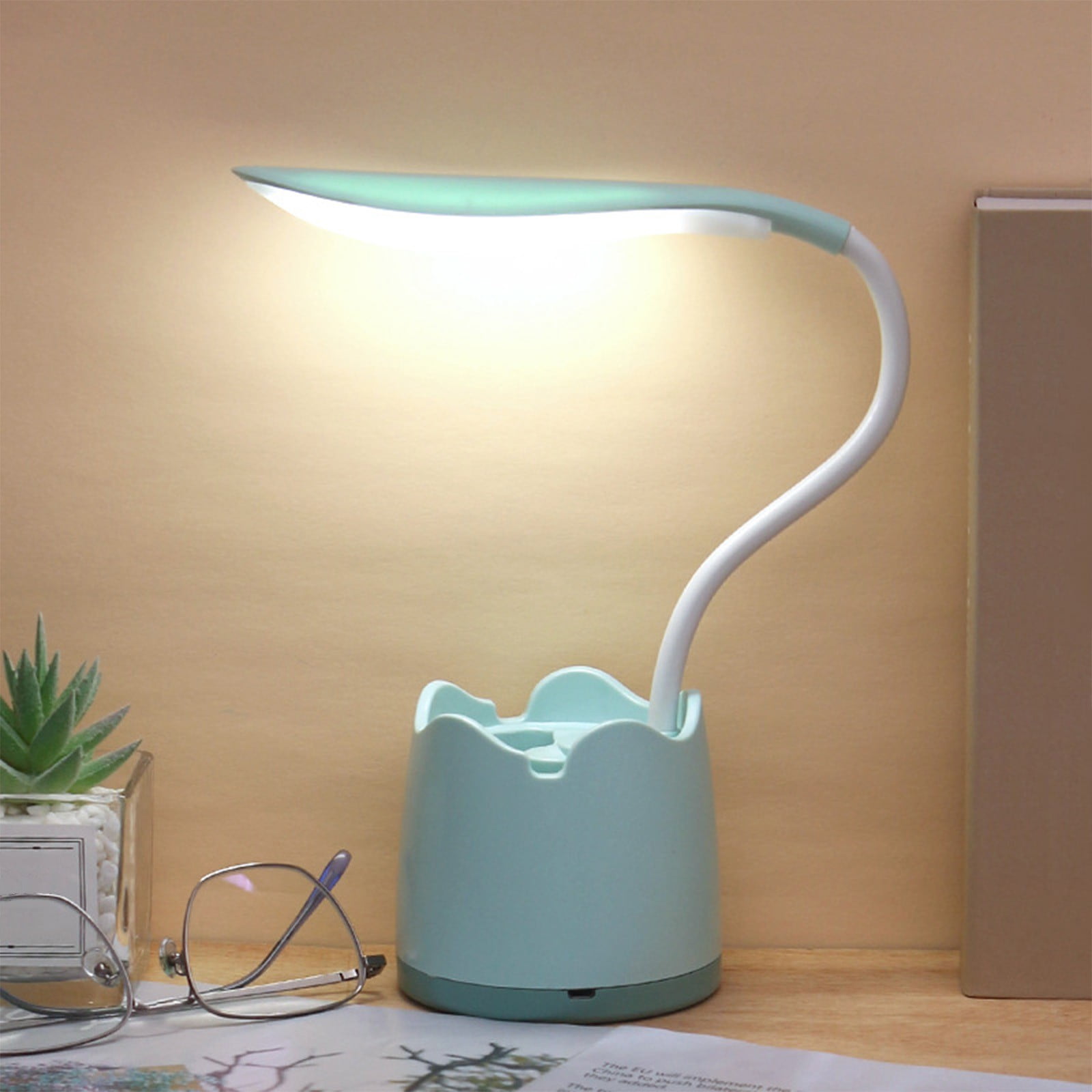 JOGZMZ Three-speed Eye Protection Desk Lamp Learning USB Dormitory ...