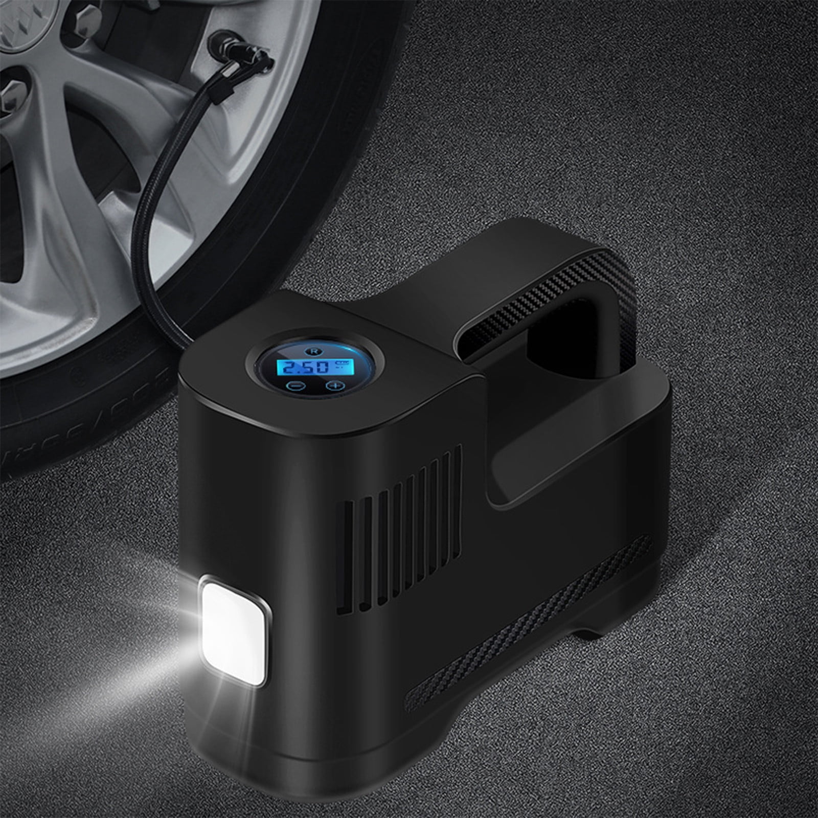 JOGZMZ Tire Inflator Portable Compressor, Battery Rechargeable Bike ...