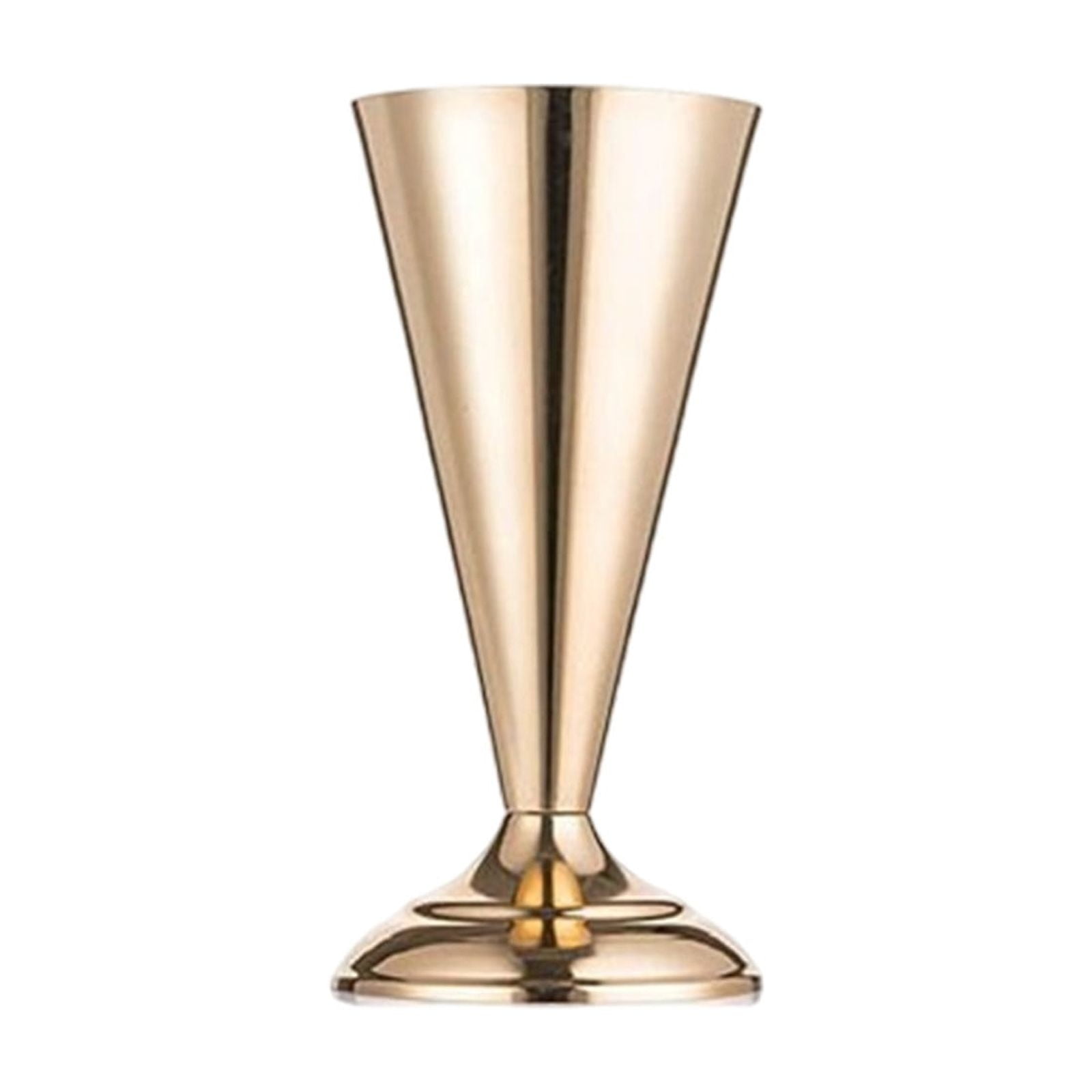 JOGZMZ Trophy Shape Vase Wedding Table Flower Pot Metal Vase for Hotel ...