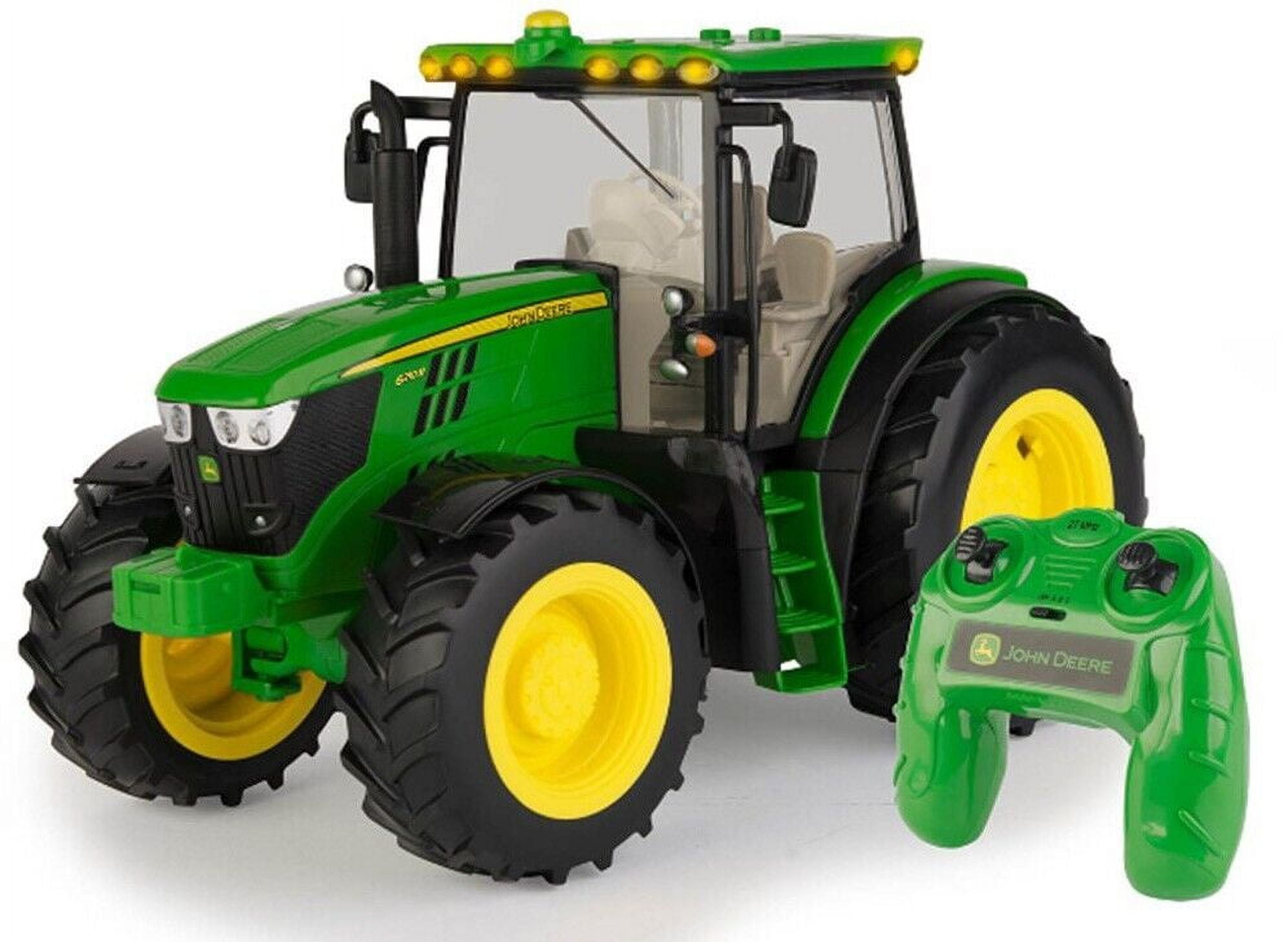 John Deere 1:16 Big Farm 6210R Remote RC Toy Tractor with Radio Control for Kids, Lights and ...