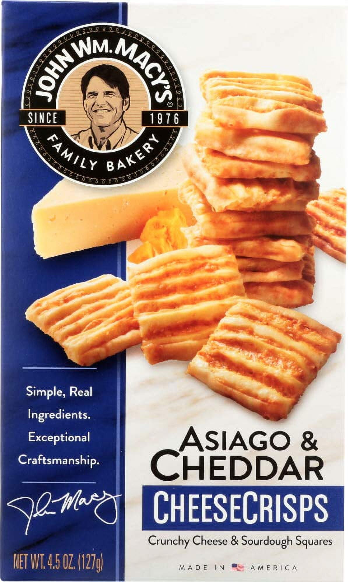 JOHN MACYS Asiago Cheddar XEF1 Cheese Crisp, 4.5 OZ - Walmart.com