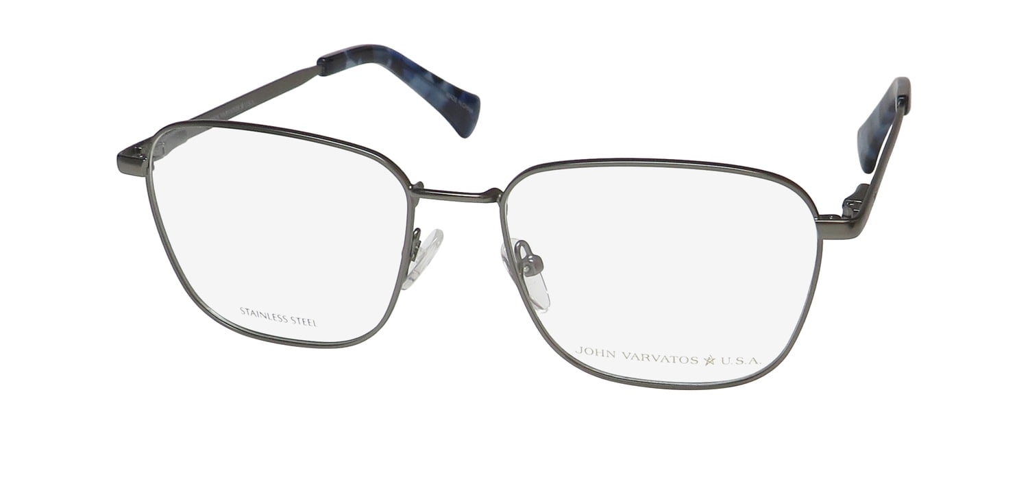 JOHN VARVATOS VJVC011 EYEGLASS FRAME/GLASSES STAINLESS STEEL MADE FOR ...