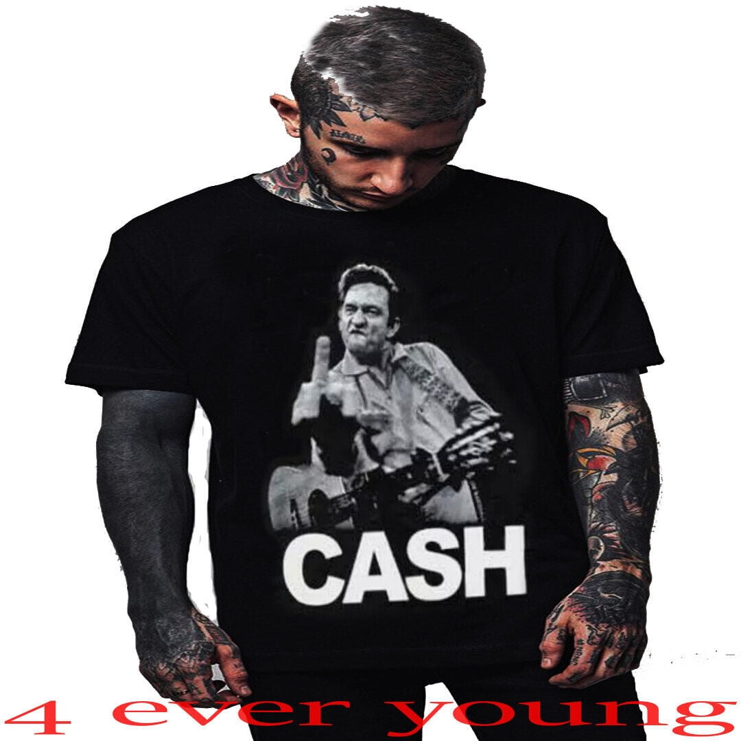 JOHNNY CASH FINGER THE CLASSIC ROCK PUNK ROCK T SHIRTS - Walmart.com