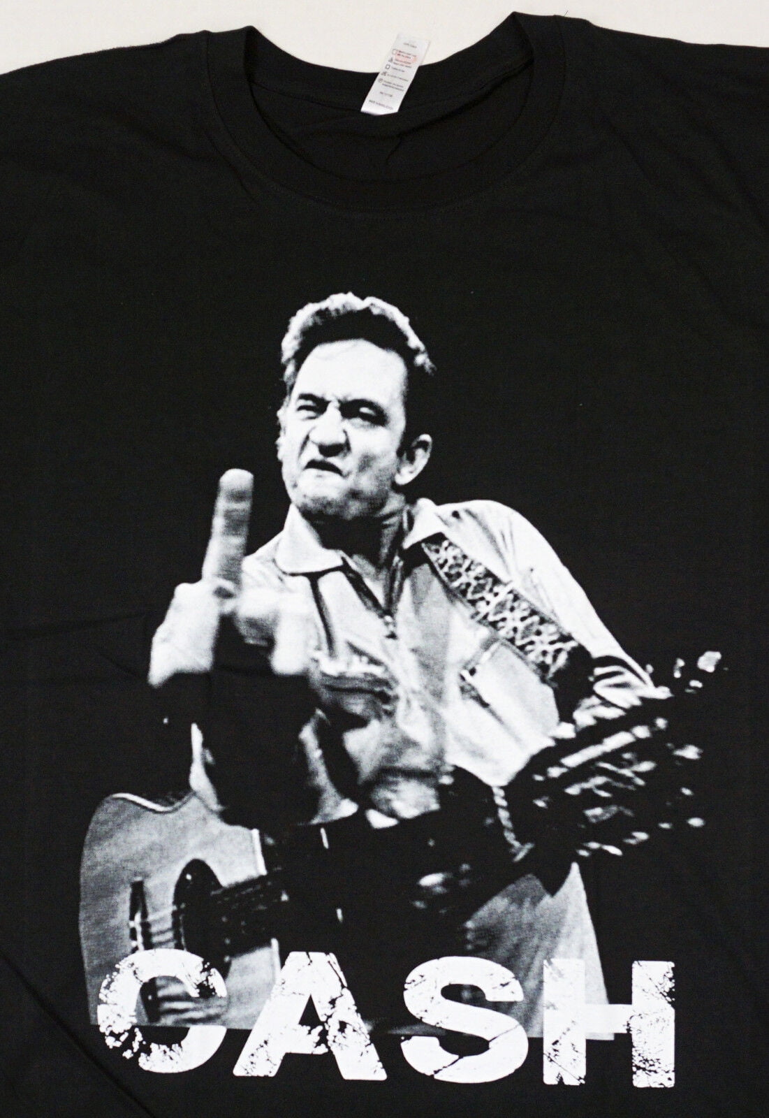 JOHNNY CASH T-shirt Man In Black Country Rock Singer 100% Cotton Tee ...