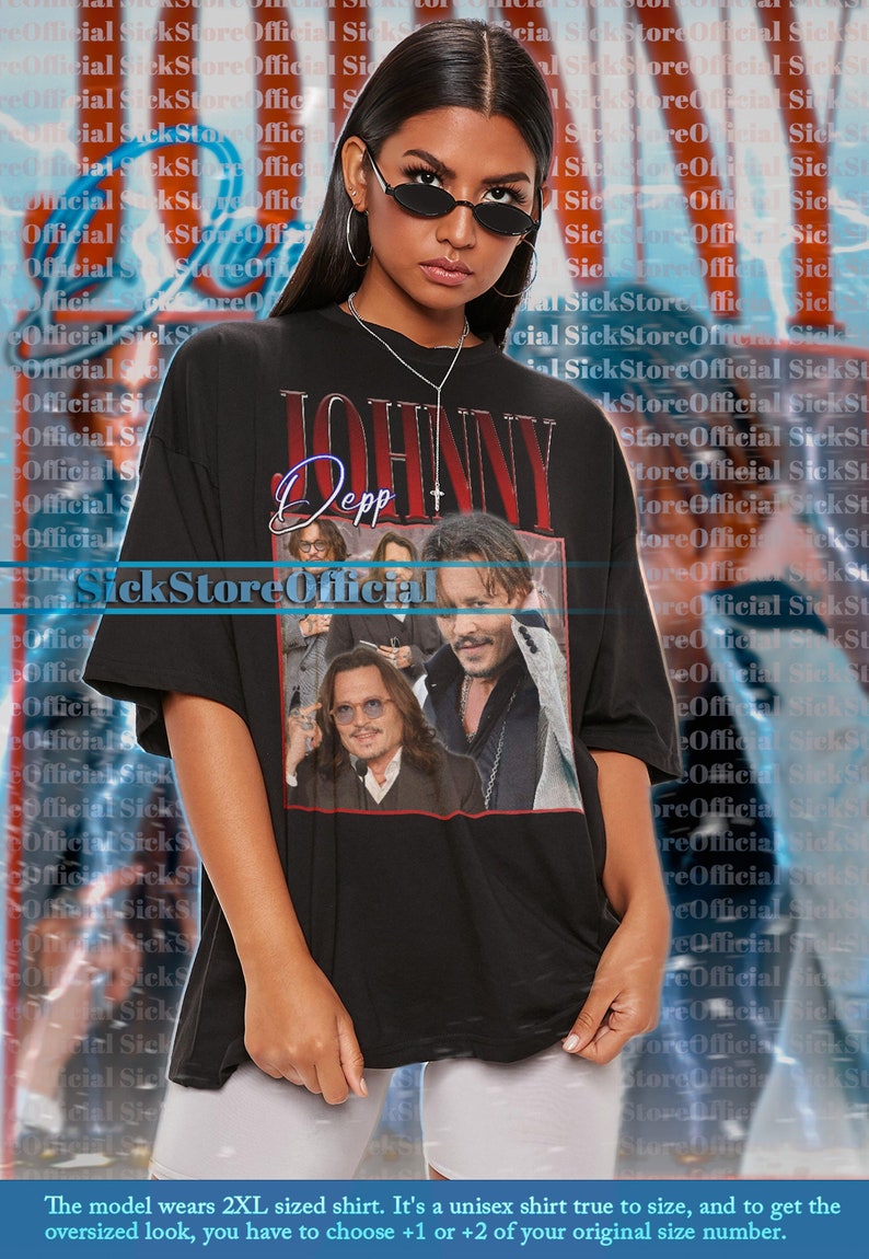 JOHNNY DEPP Vintage Shirt | Johnny Depp Homage Fan Tees | Johnny Depp ...