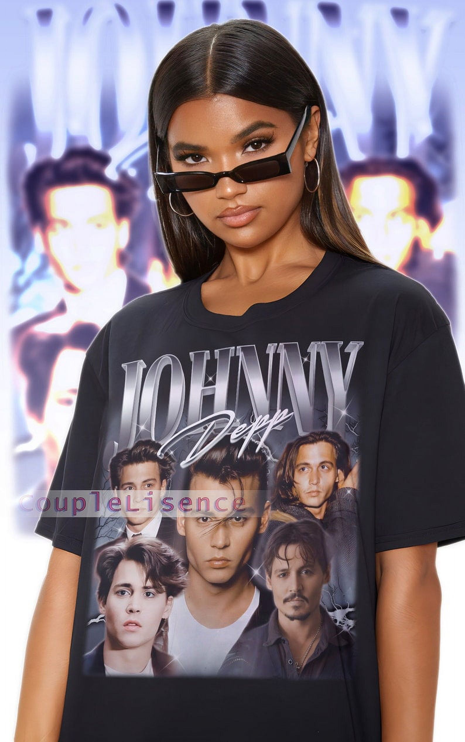 JOHNNY DEPP Vintage Shirt | Johnny Depp Homage Fan Tees | Johnny Depp ...