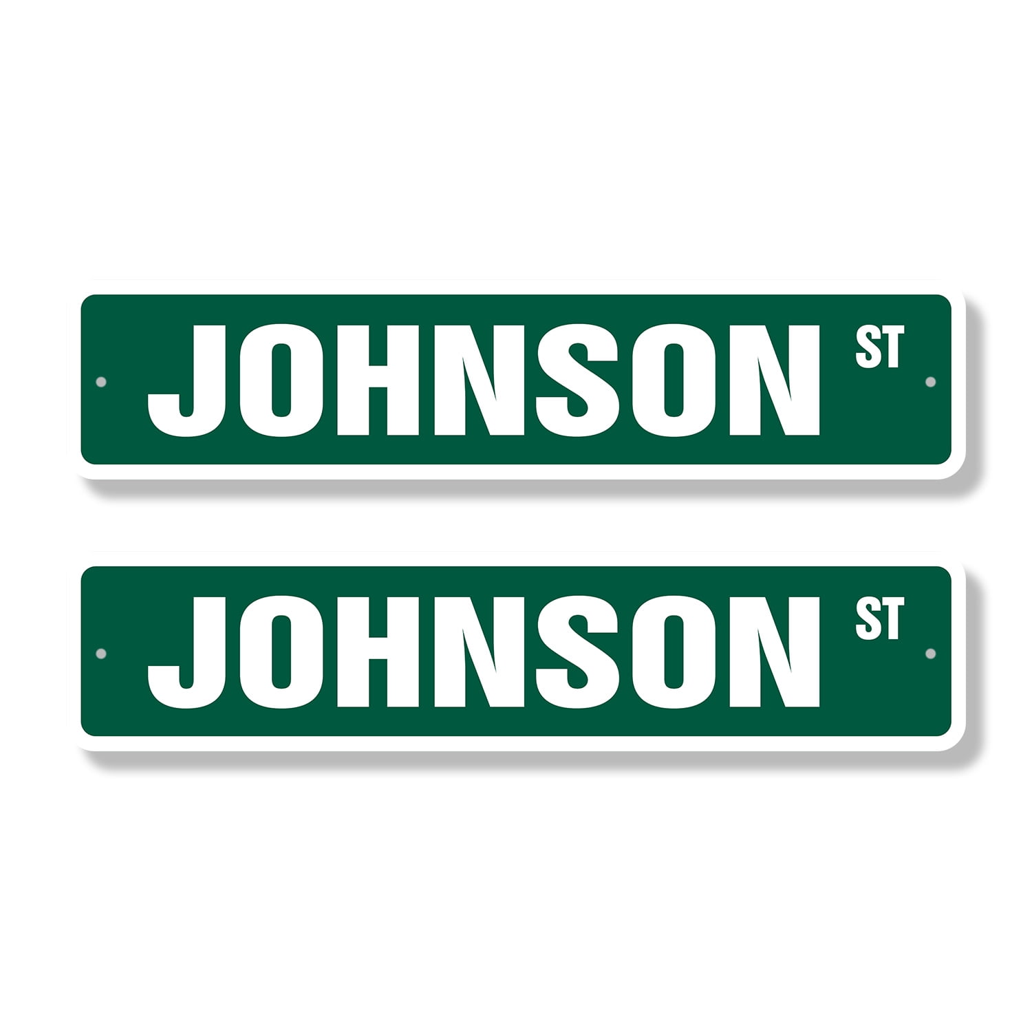 JOHNSON Classic Street Sign (2 Pack) Childrens Name Room Sign Road Sign ...