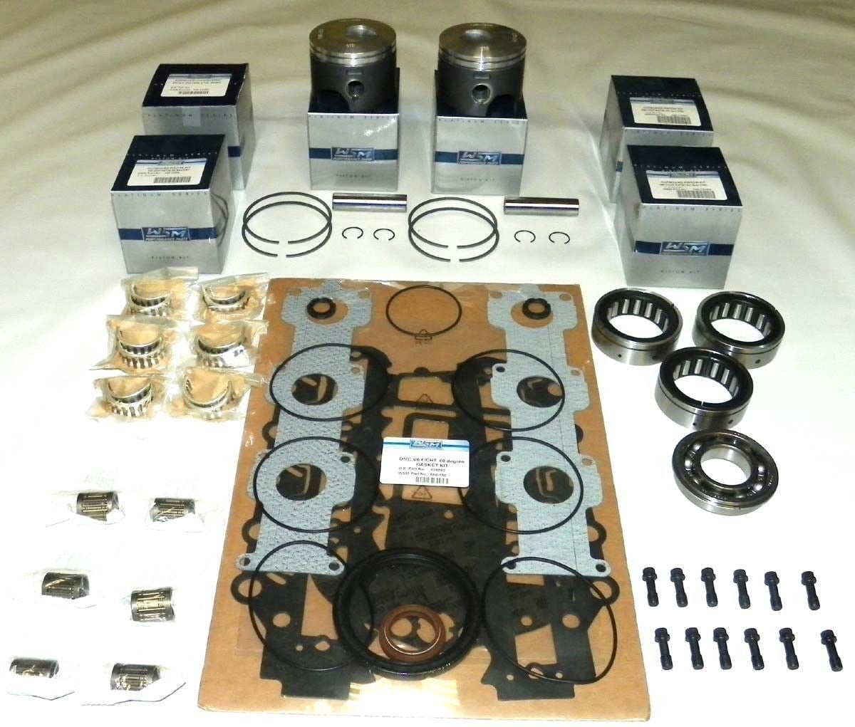 JOHNSON/EVINRUDE 150 / 175 HP FICHT 60 DEGREE REBUILD KIT 100-133-23 ...