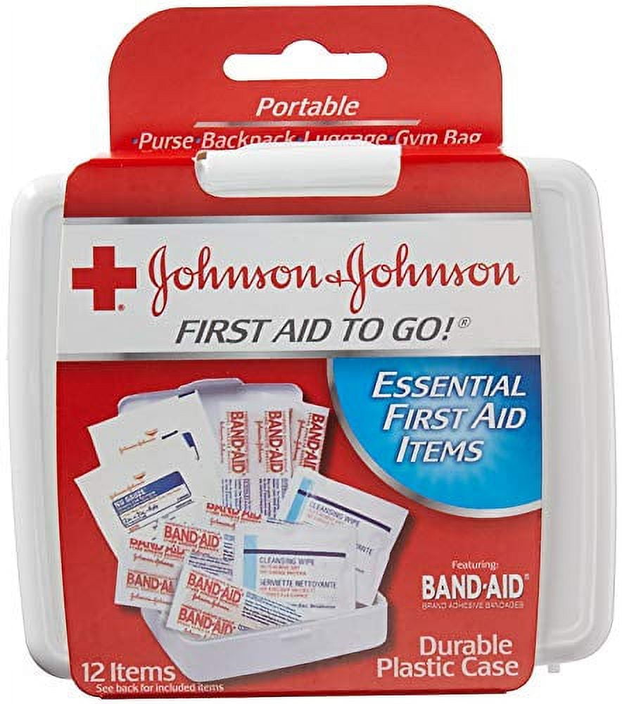 JOHNSON & JOHNSON First Aid to Go Kit 12 Items 1 Each (Pack of 2 ...