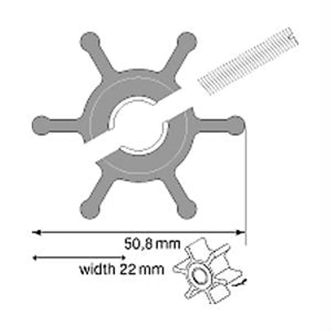 JOHNSON PUMP 6 Blade Impeller Kit - Walmart.com