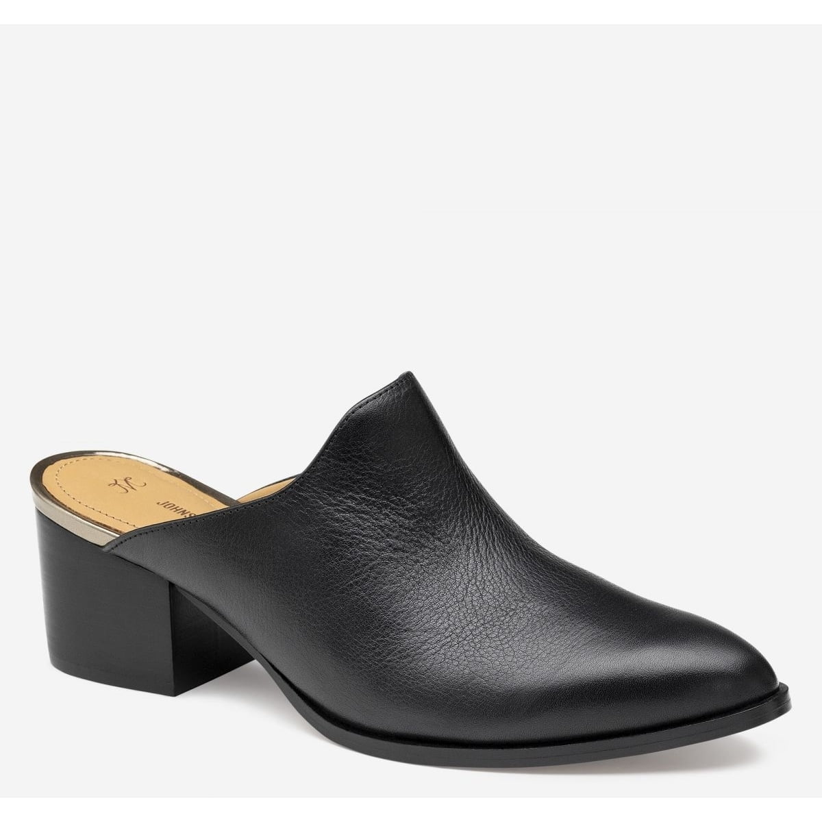 JOHNSTON & MURPH JOMU TRISTA MULE BLA - BLACK ITALIAN CALFSKIN - Walmart.com