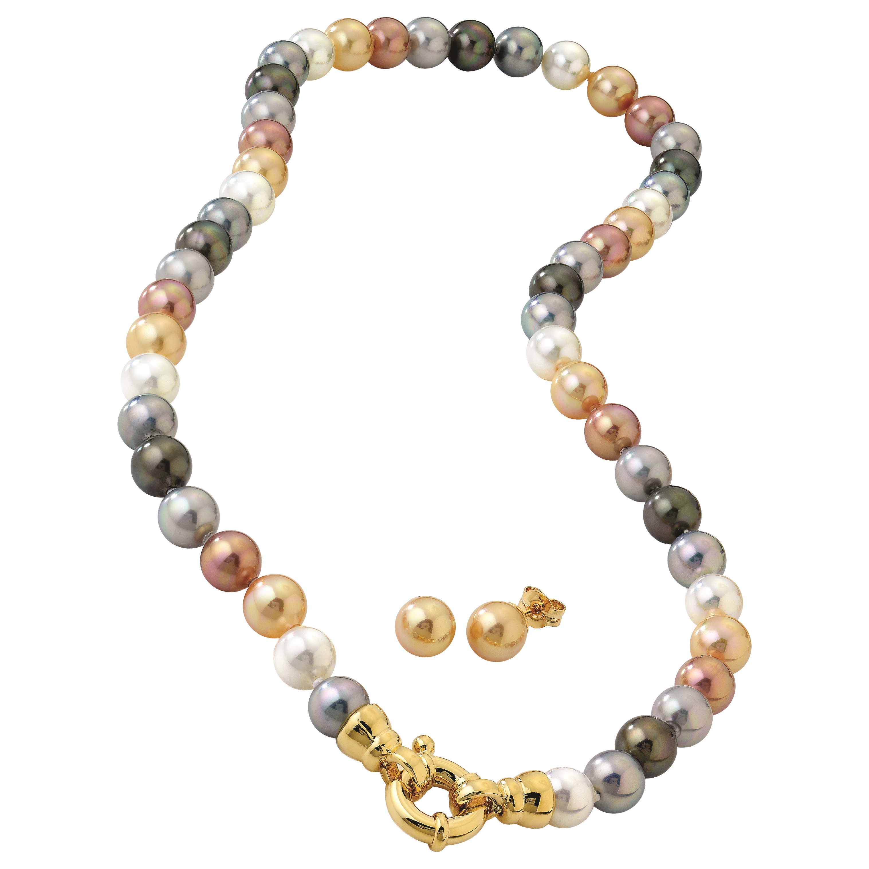 JOIA De Majorca 8mm Organic Man-Made 18-inch Multi Pearl Necklace and ...
