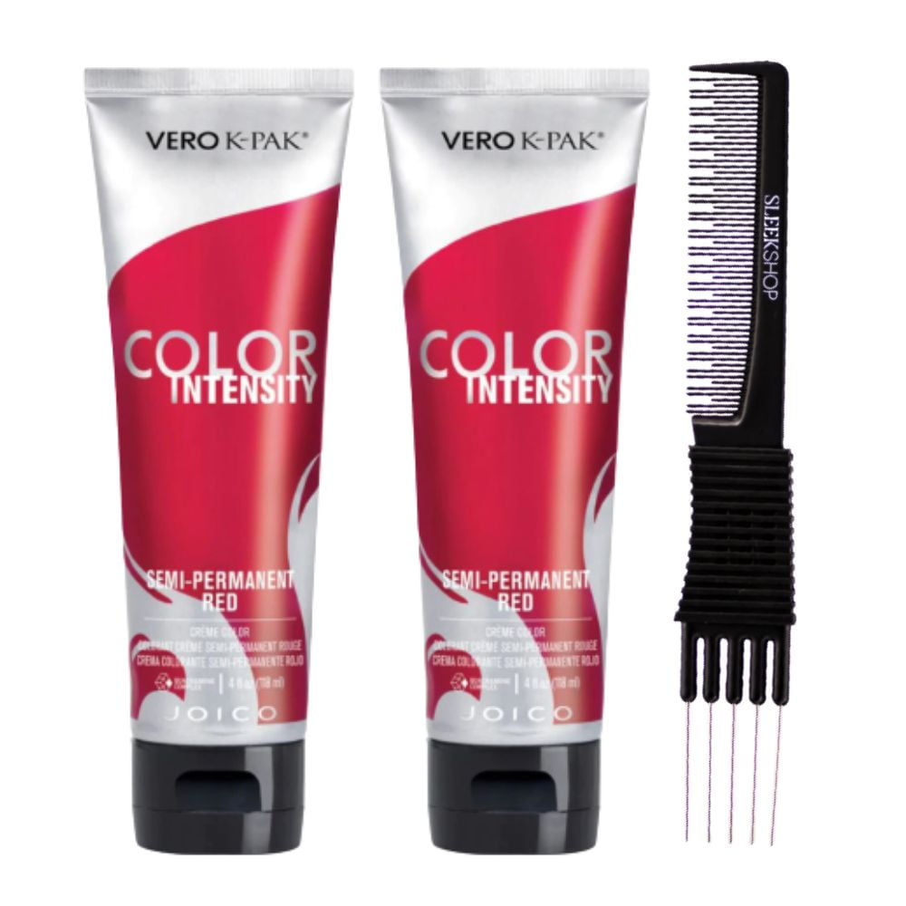 JOICO Color Intensity Semi-Permanent Hair Color Dye Hair Color - Red (4 ...