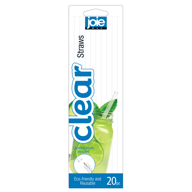 JOIE Clear Drinking Straws 20pk - Walmart.com
