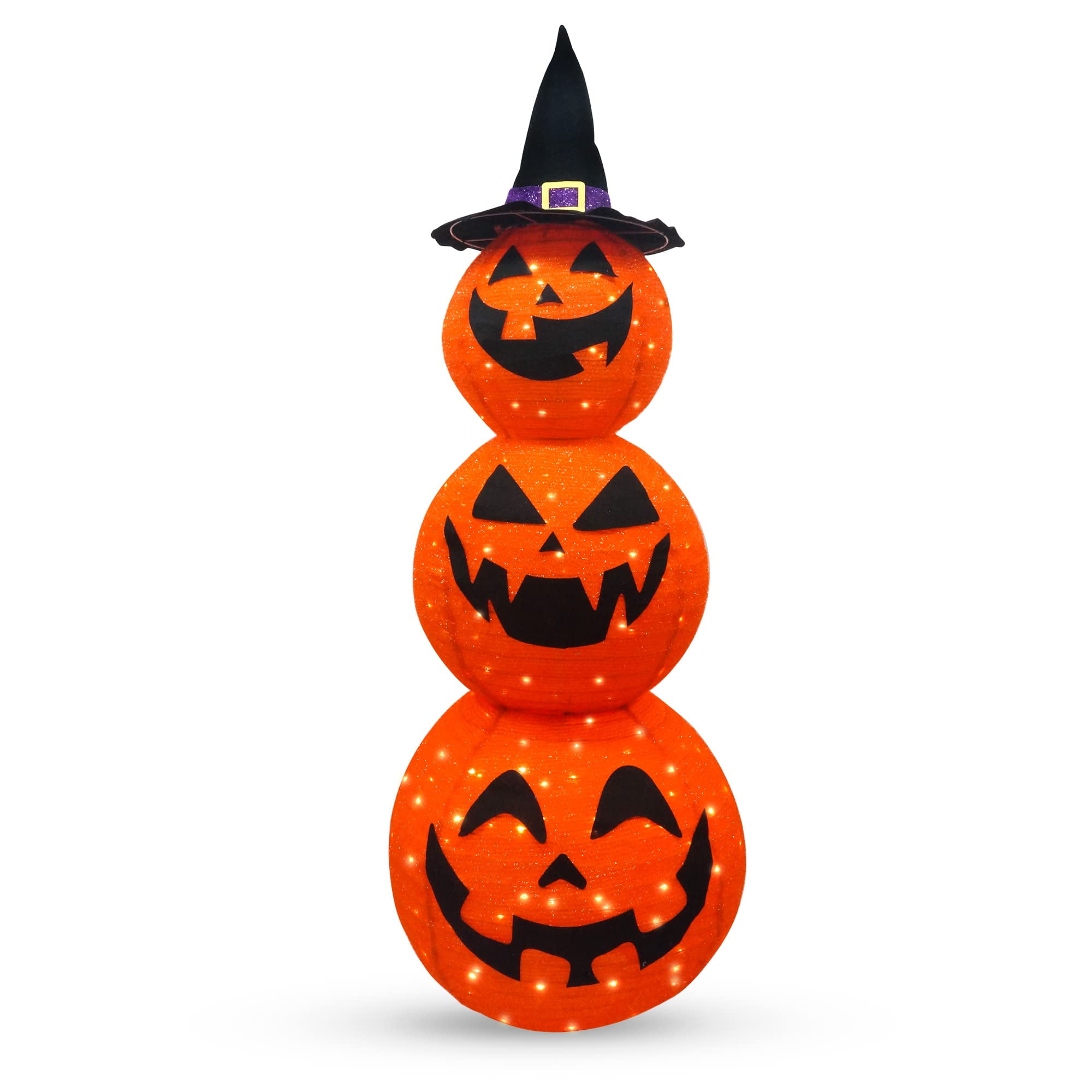 Joiedomi 5ft Halloween Collapsible Pumpkin Yard Light Decorations 180
