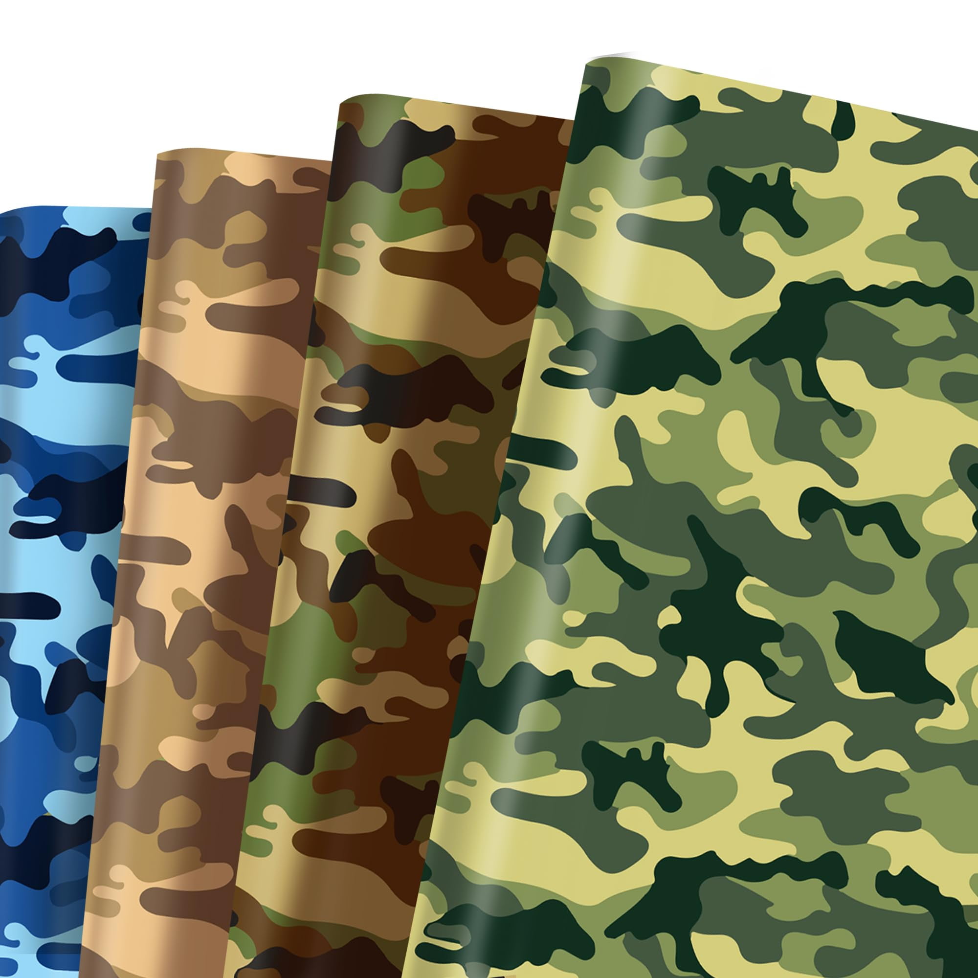 JOINFANXIN 12 Sheets Camouflage STF9 Wrapping Paper Packing Paper, Gift ...