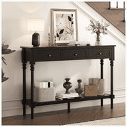 Casual Home Kennedy Console Table, Concealed Drawer, Solid Pine, Warm ...