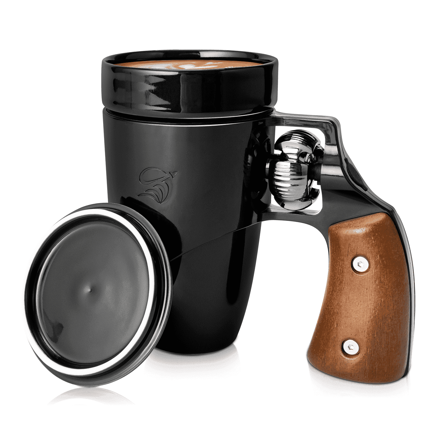 JOINICE Ceramic Coffee Mug, Ergonomic Revolver Handle, Stress Relief ...