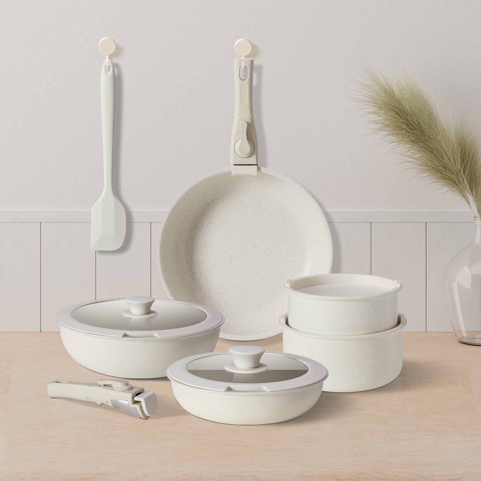 JOINSUN 12-piece Non-Stick Cookware Set, Complete with Pots and Pans ...