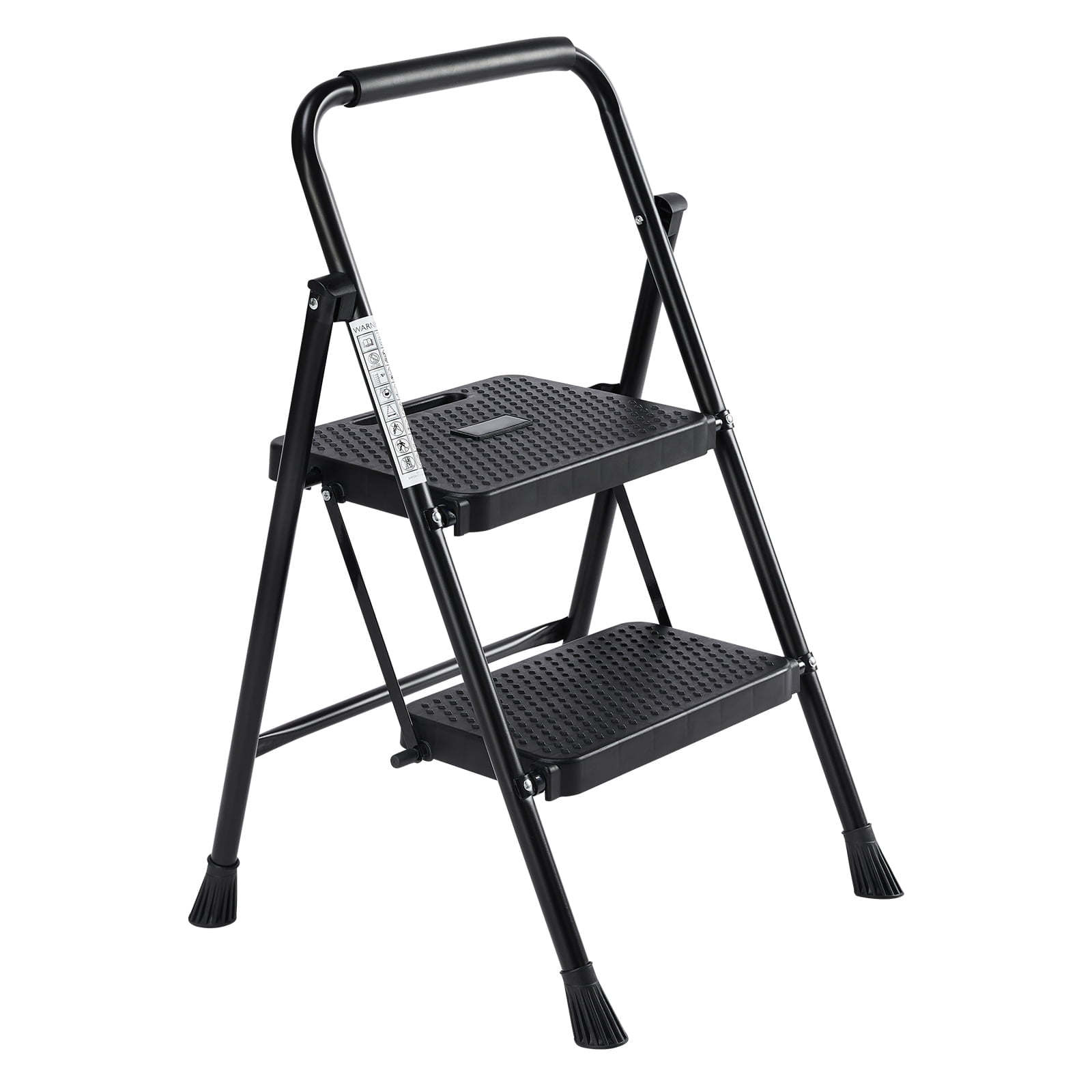 JOINSUN 2 Step Ladder, Lightweight Folding Step Stool, Anti-Slip Pedal ...