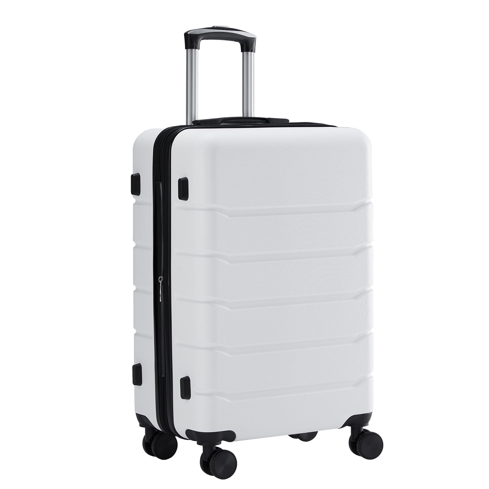 Sweetcrispy 24 inch Luggage, Hard Shell ABS Suitcase with Double ...