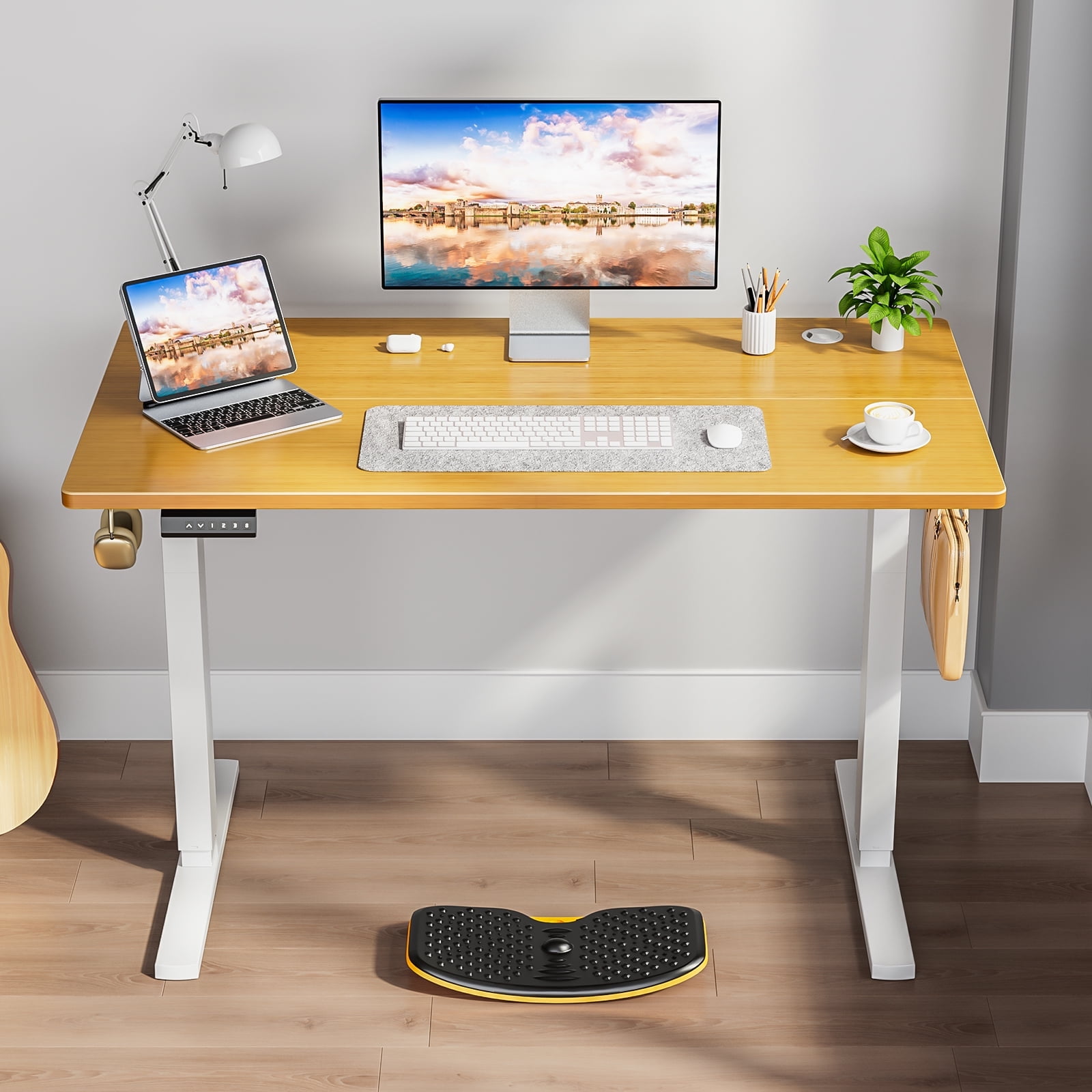 JOINSUN 48 x 24 Inches Adjustable Electric Standing Workstation Desk ...