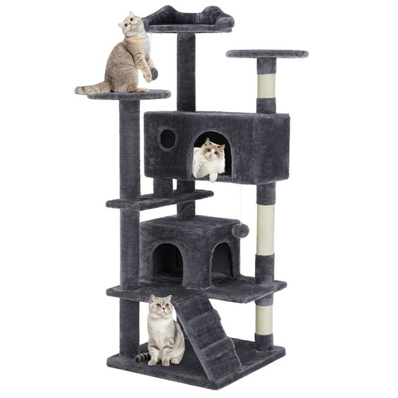 Barara King 71Inch Tall Cat Tree with Scratching Posts, Multi-Level ...